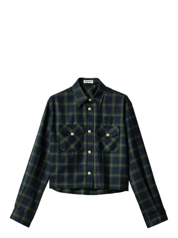 Miu Miu - Miu Miu Plaid Wool Shirt