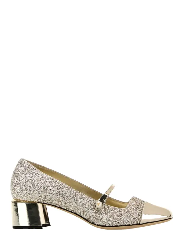 JIMMY CHOO 45mm Elisa Pumps - Gold