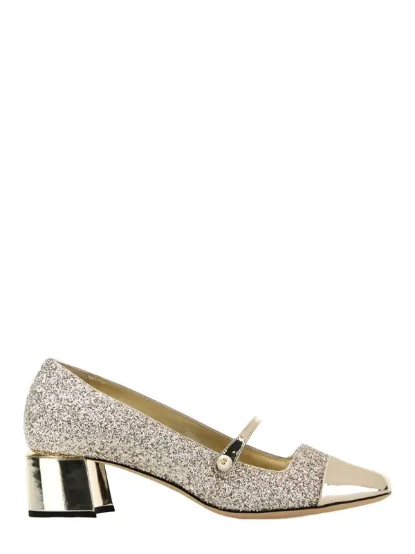 JIMMY CHOO 45mm Elisa Pumps - Gold