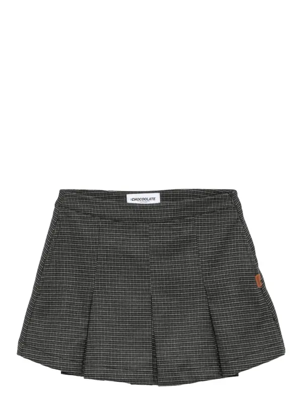 CHOCOOLATE Pleated Skirt - Grey
