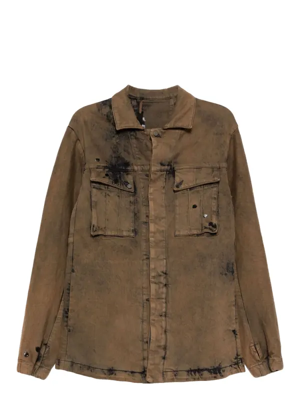 Boris Bidjan Saberi Denim Jacket - Brown