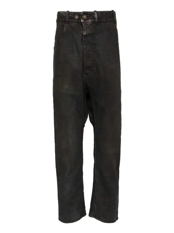Boris Bidjan Saberi Cotton Loose-fit Trousers - Blue