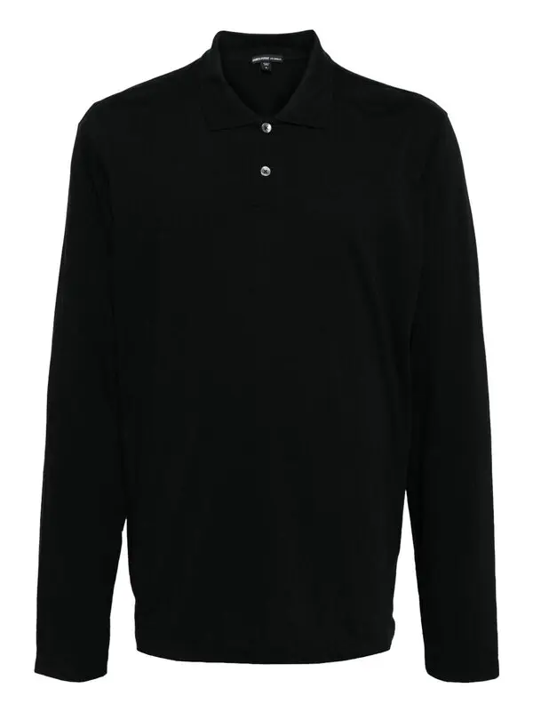 JAMES PERSE Lotus Polo-shirt - Black