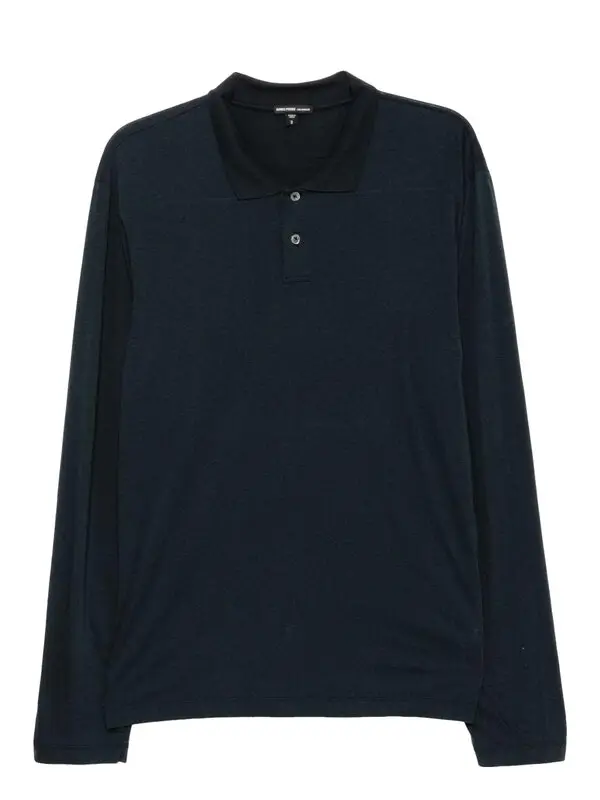 JAMES PERSE Luxe Lotus Polo Shirt - Blue