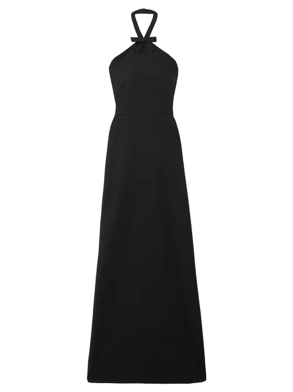Bernadette Jolene Halterneck Crepe Maxi Dress - Black