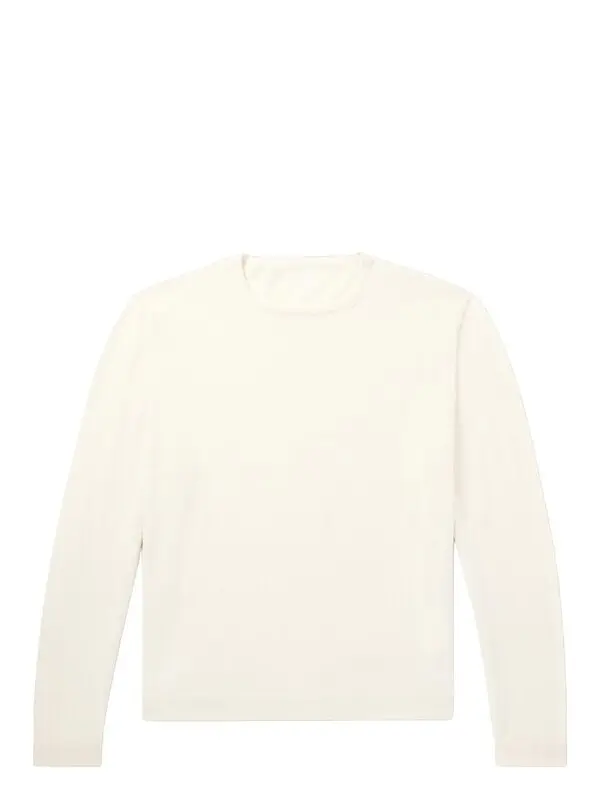 STOFFA Cashmere T-shirt - Neutrals