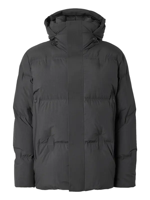 Zegna Quilted Nylon Hooded Down Ski Jacket - Black