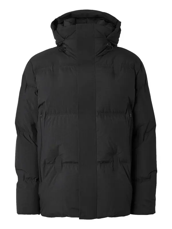 Zegna Quilted Nylon Hooded Down Ski Jacket - Black