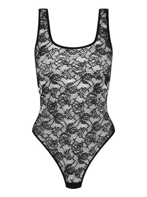 MAISON CLOSE Flashback Backless Bodysuit - Black