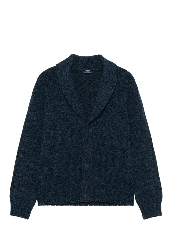 BARBA NAPOLI Wool Cardigan - Blue