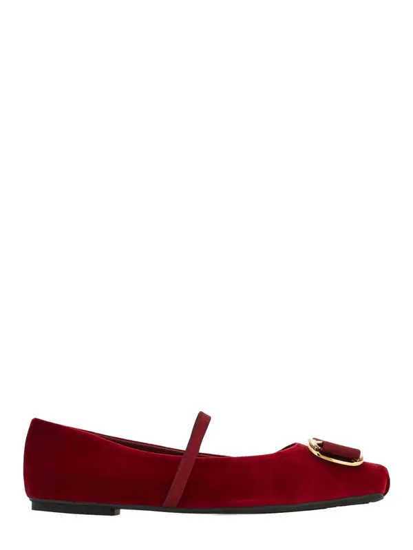 FERRAGAMO Mary Jane Ballerinas - Red
