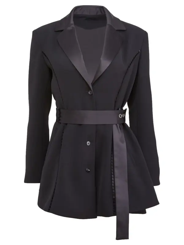 Fleur Du Mal Tux Mini Dress - Black