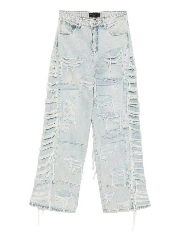 WHO DECIDES WAR Ultra-flare Jeans - Blue