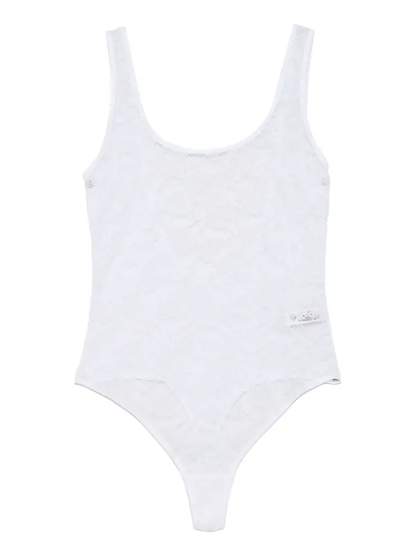MAISON CLOSE Flashback Backless Bodysuit - White