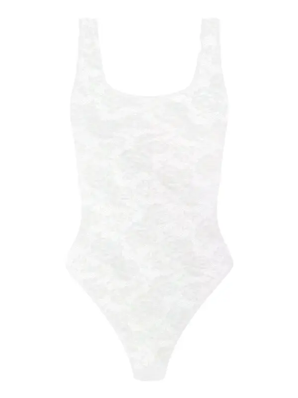 MAISON CLOSE Flashback Backless Bodysuit - White