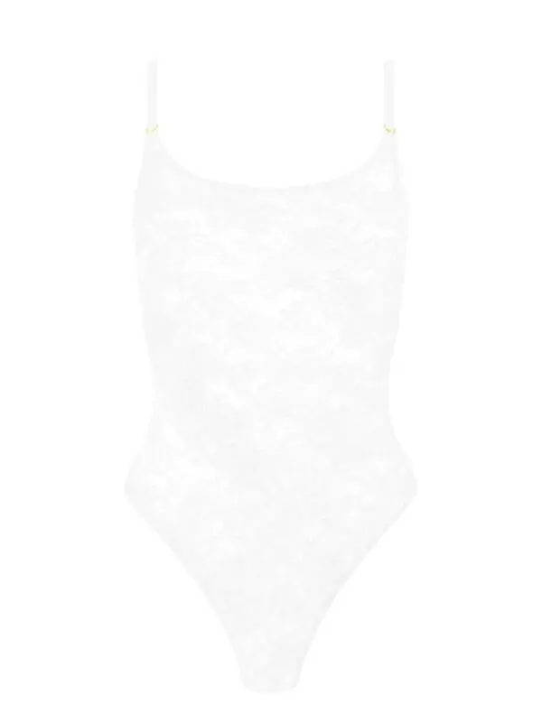 MAISON CLOSE Flashback Thong Bodysuit - White