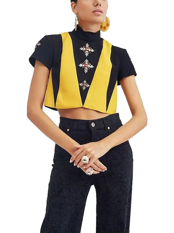 La DoubleJ Harlequin Top - Solid Black