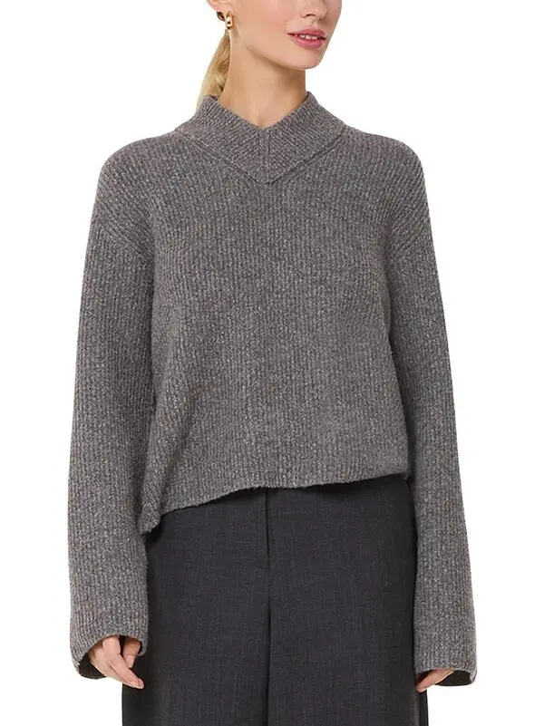 Whistles V-neck Sweater - Grey