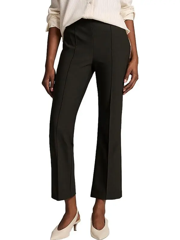 Vince Mid-rise Pintucked Cropped Pants - Deep Forest
