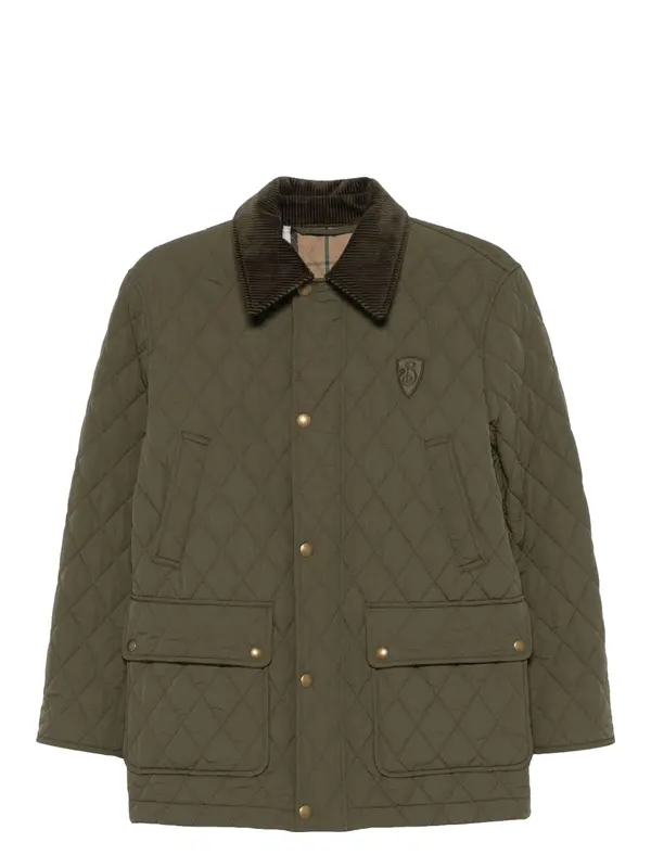 Burberry Quilted Barn Jacket - Green