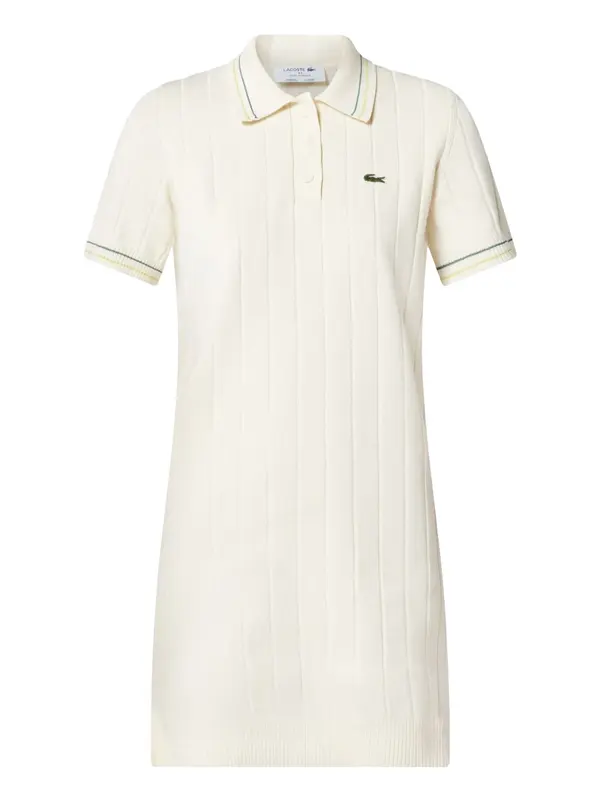 Lacoste Short-sleeved Polo Minidress - White