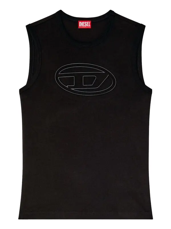 DIESEL Bisco-bigoval Tank Top - Black