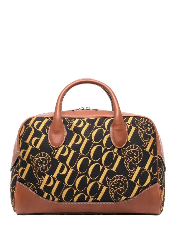 Emilio Pucci Logo-print Tote Bag - Black