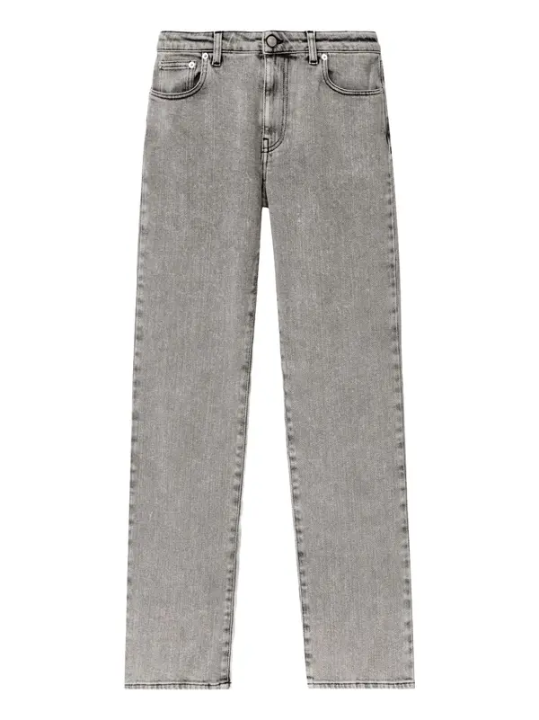 Fabiana Filippi Stretch-cotton Straight-leg Jeans - Grey