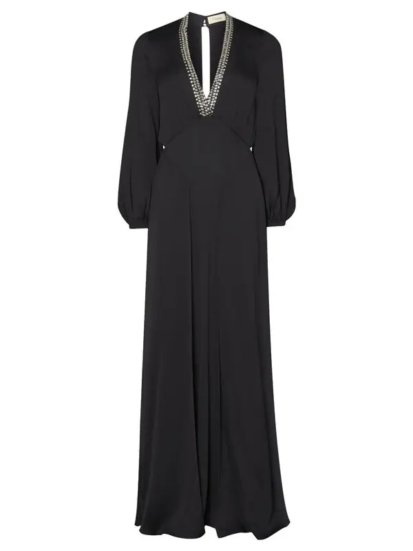 TEMPERLEY LONDON Nina Maxi Dress - Black