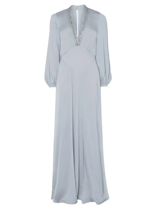 TEMPERLEY LONDON Nina Maxi Dress - Grey