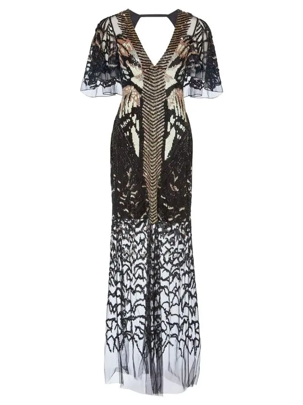 TEMPERLEY LONDON Atlas Maxi Dress - Black