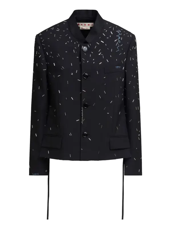 Marni Bead-embellished Jacket - Black