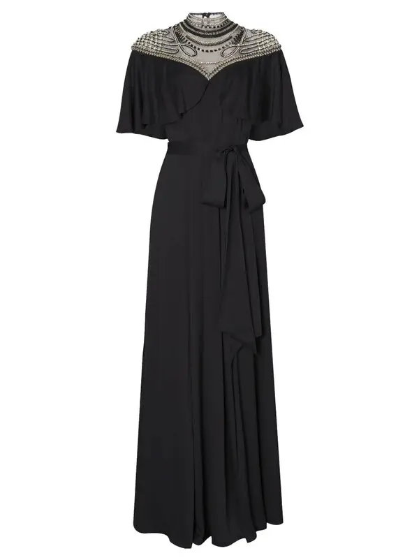 TEMPERLEY LONDON Nina Maxi Dress - Black