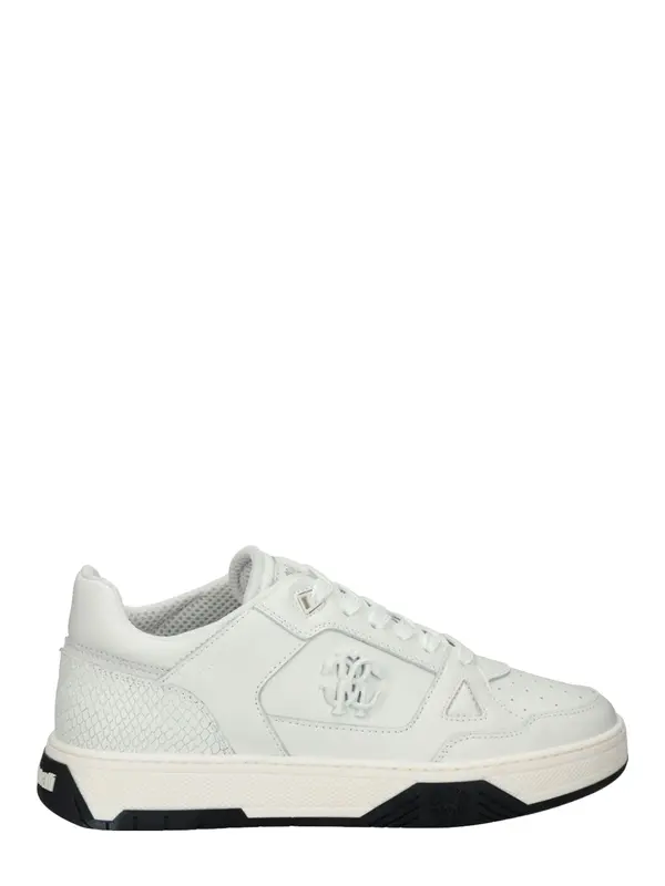 Roberto Cavalli Logo-plaque Trainers - White