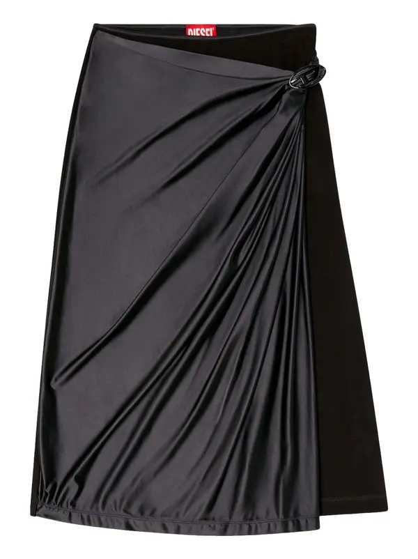 DIESEL® O-silv Midi Skirt - Black