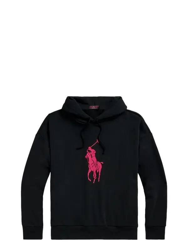 Polo Ralph Lauren Big Pony-print Hoodie - Black