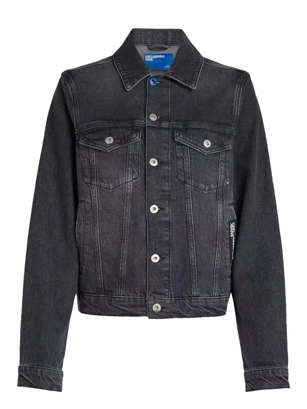 Karl Lagerfeld Regular-fit Denim Jacket - Black