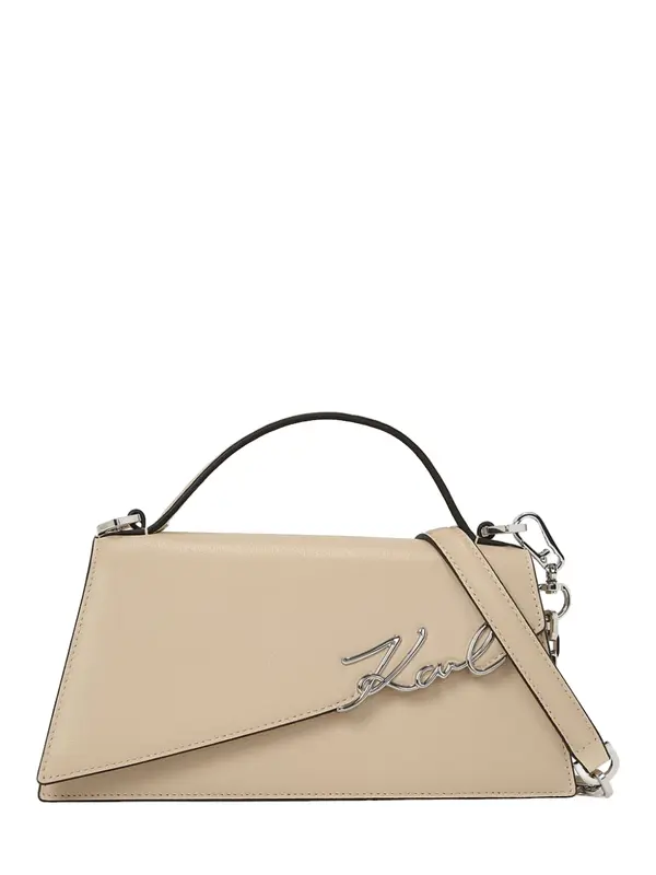 Karl Lagerfeld Signature Crossbody Bag - Neutrals
