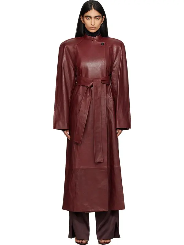 Khaite - KHAITE Rothen Leather Overcoat