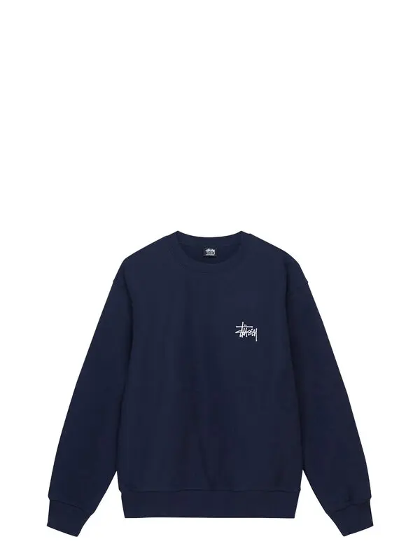 StÜssy Basic Crew 'navy - Blue