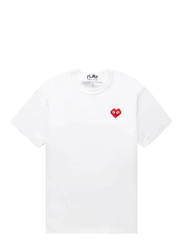 Play Comme Des Garcon Invader Heart T-shirt - White