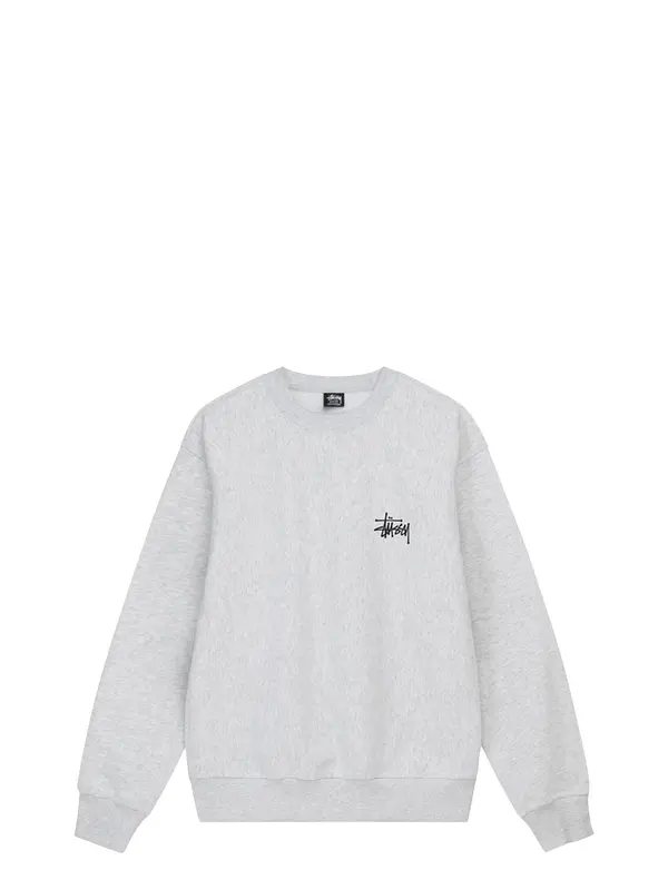 StÜssy Basic Crew 'ash Heather - Grey