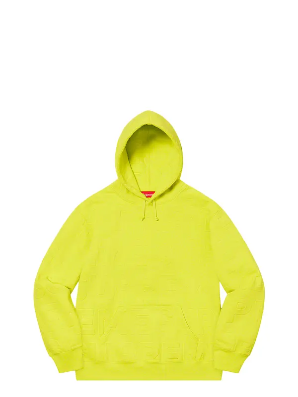 Supreme Embossed Logos Hooded Sweatshirt - Green