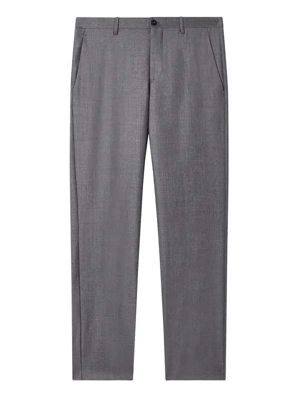 Giorgio Armani Wool And Cashmere Gabardine Trousers - Grey