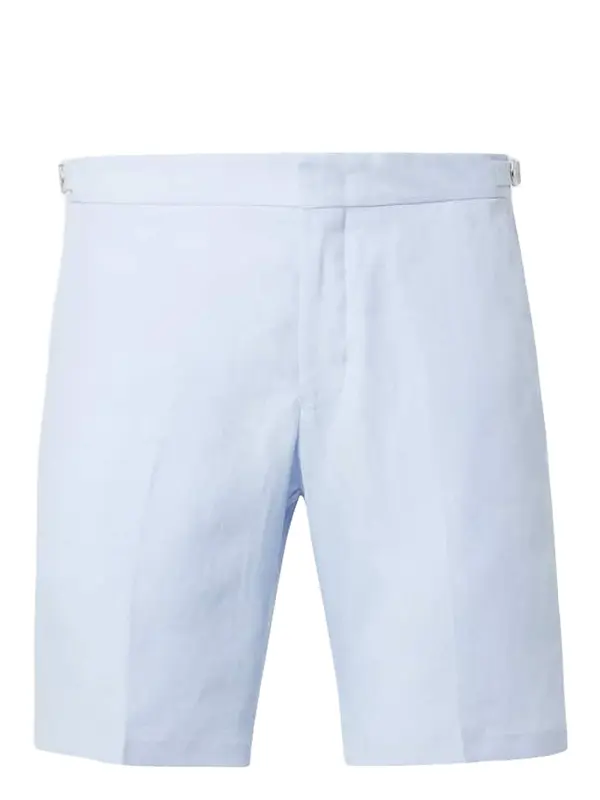 Orlebar Brown Norwich Linen Shorts - Blue