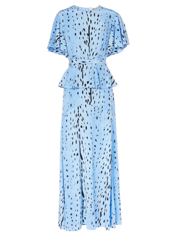 Diane Von Furstenberg Levana Printed Maxi Dress - Blue
