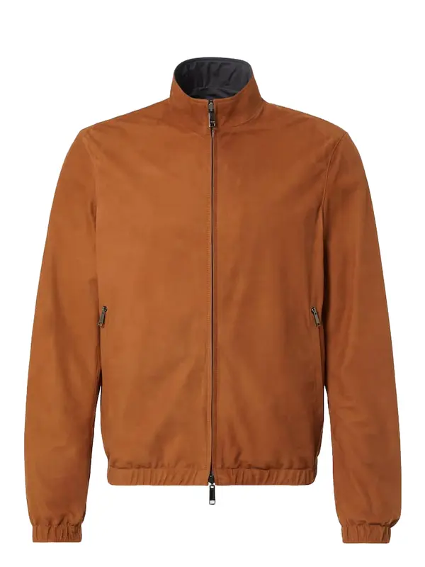 Zegna Reversible Leather Blouson - Brown