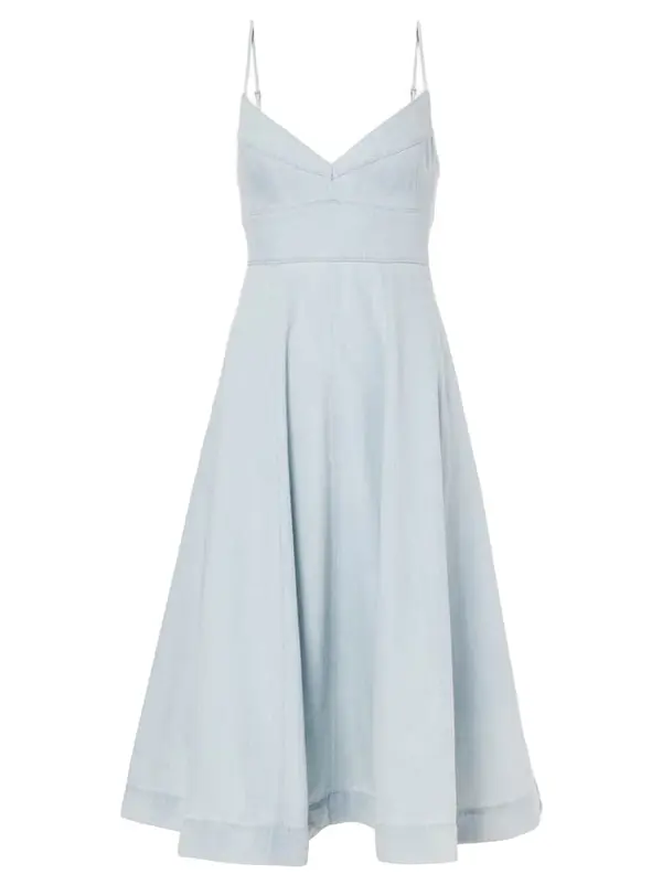 Zimmermann Acacia Denim Midi Dress - Blue