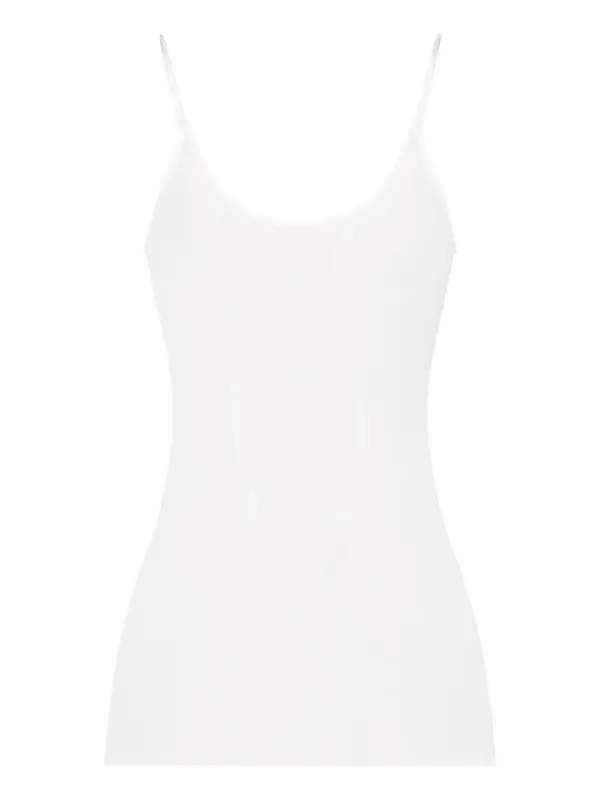 Giorgio Armani Silk Charmeuse Top - White