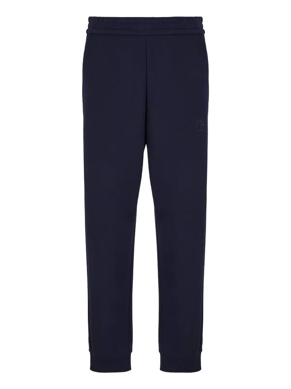 Giorgio Armani Cotton And Cashmere Joggers - Blue